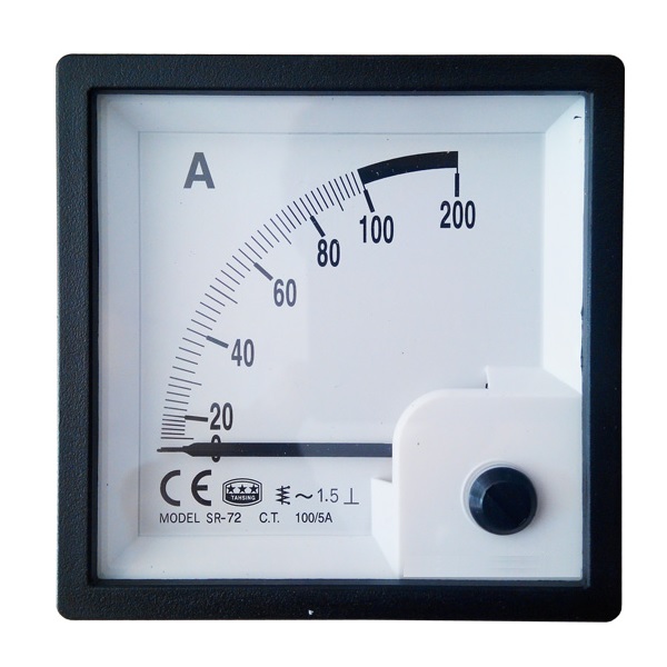 TEW SR-72 72x72 90° Analogue AC Ammeter, CT operated | Wah Sum Elec Eng ...